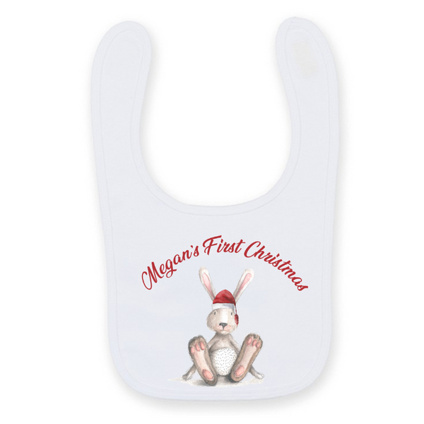 Baby's 1st Christmas Bib - Personalised Gift - Personalise It
