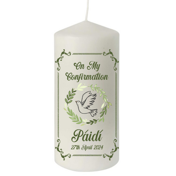 Confirmation Candle - Personalised Gift - Personalise It