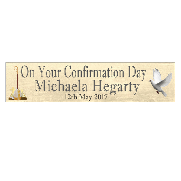 Confirmation Banner, Personalised Gift - Personalise It