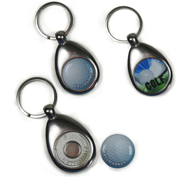 Golf Ball marker Keyring, Personalised Gift - Personalise It